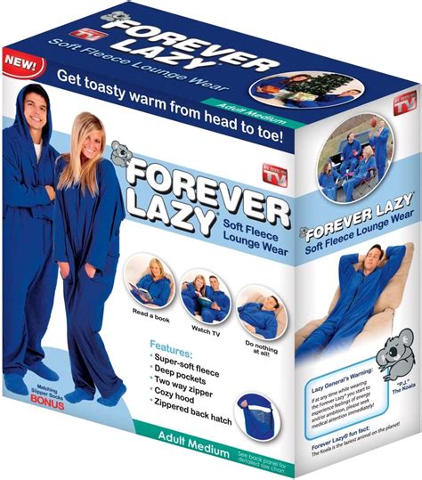 Forever Lazy ~ Adult Onesie Loungewear ~ Size Xs S In Blue Amazon