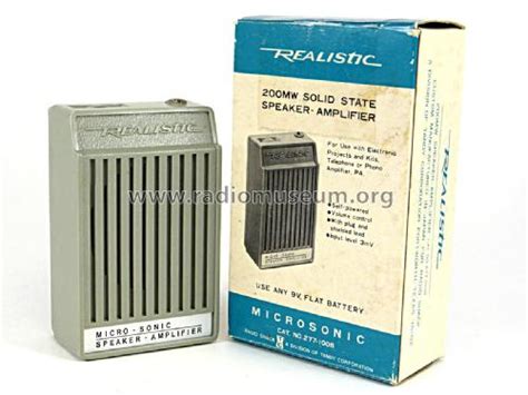 Realistic Micro Sonic Speaker Amplifier Cat No 27 Amplmixer Radio