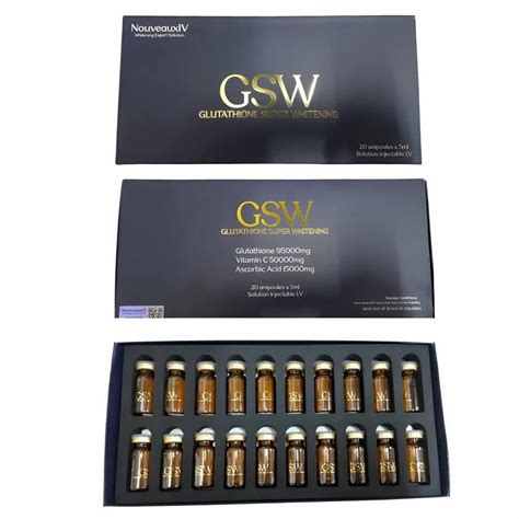 Nouveauxiv Gsw Glutathione Super Whitening Injection 1200mg At ₹ 11500box In Bengaluru