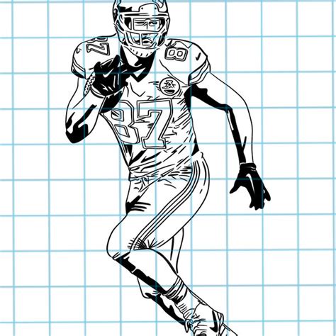 Travis Kelce Clip Art Etsy