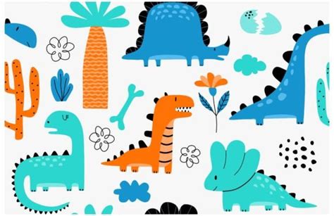 Dinosaur Pattern Graphic By Etinurhayati0586 · Creative Fabrica