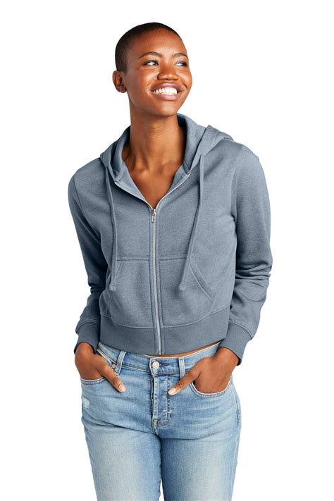 District Womens Vit Fleece Full Zip Hoodie Product District