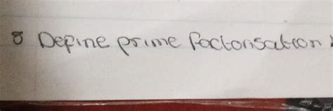 What Is Prime Factorization Studyx