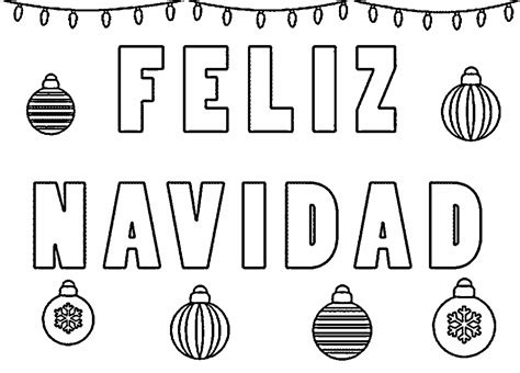 Dibujos De Feliz Navidad Para Colorear E Imprimir Imágenes Feliz Navidad