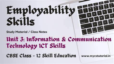 Class Xii Employability Skills Notes Unit 1 Communication Skills Mycstutorial The Path To