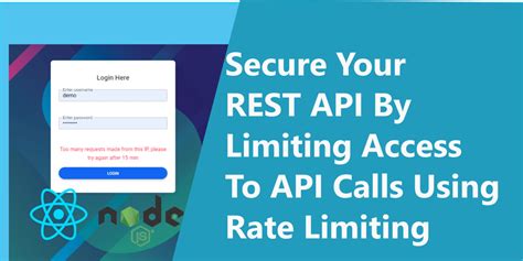 Secure Nodejs Rest Api By Limiting Access To Api Calls Using Express