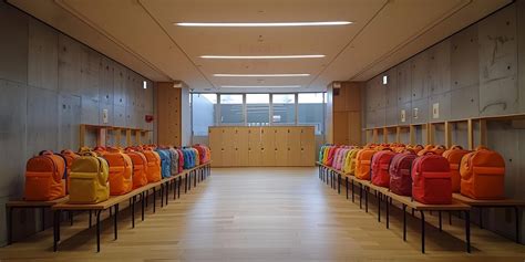 Sleek Contemporary Classroom A Captivating Snapshot Of Educational Elegance Premium Ai