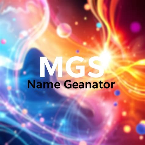 Mgs Name Generator Appwizr