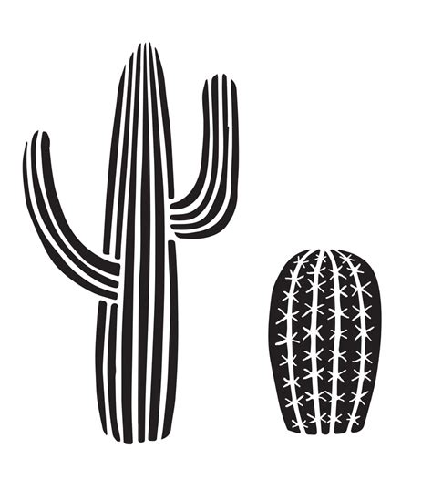 Cacti 10 Mil Clear Mylar Reusable Stencil Pattern Go Stencil