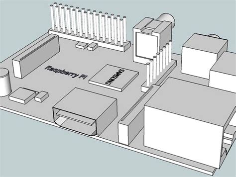 Raspberry Pi Sketchup Model To Scale By Kalooki 3d