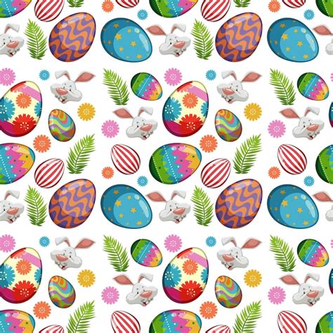 Free Vector Colorful Easter Egg Pattern