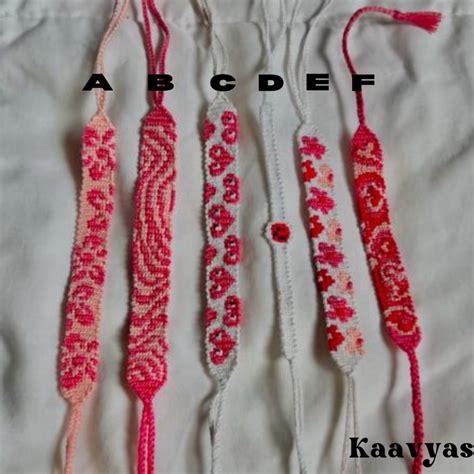 pink shaded alpha friendship bracelets knotted bracelet etsy