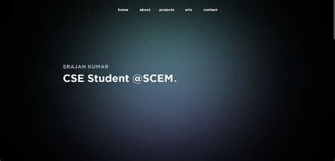 GitHub Srajankumar Portfolio My Old Personal Portfolio Website