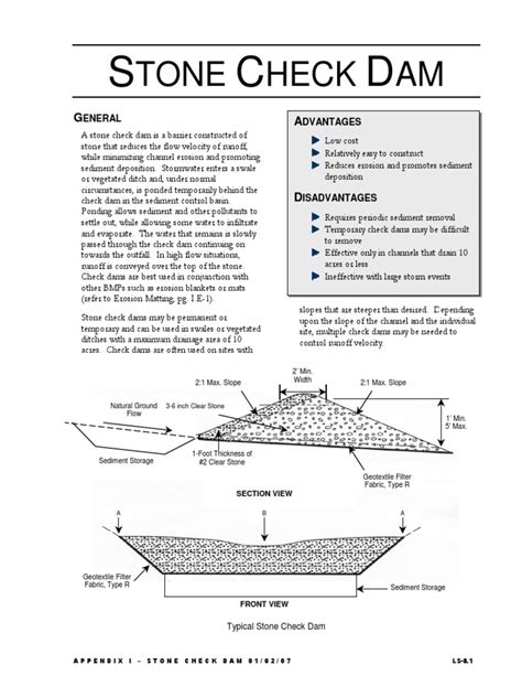 Stone Check Dam Dam Surface Runoff
