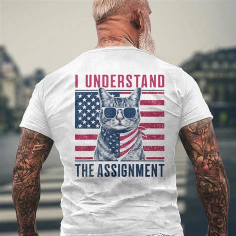 I Understand The Assignment Meme Mens T Shirt Back Print Mazezy