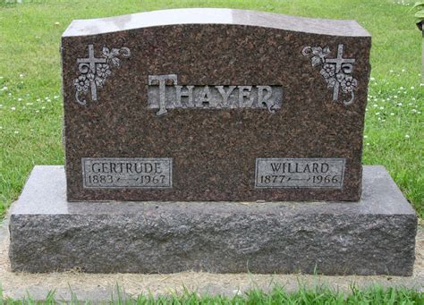 Willard Alonzo Thayer 1877 1966 Mémorial Find A Grave