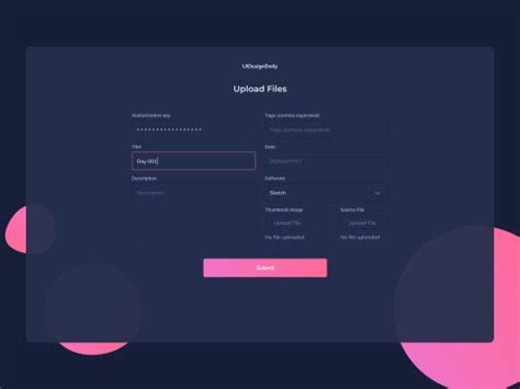Form Designs Created By Ui Desgn Daily