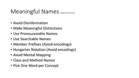 Clean Code And Coding Standards Ppt