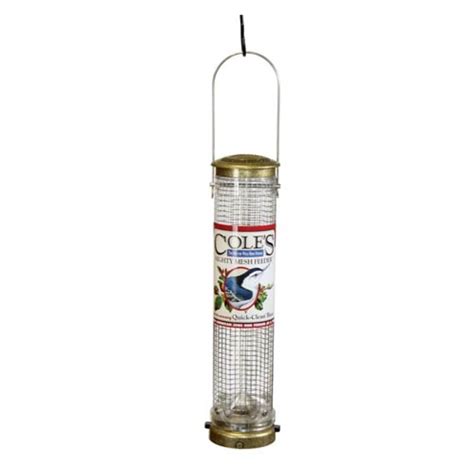 Coles Metal Mighty Mesh Tubular Wild Bird Feeder 1 25 Quart 14 75