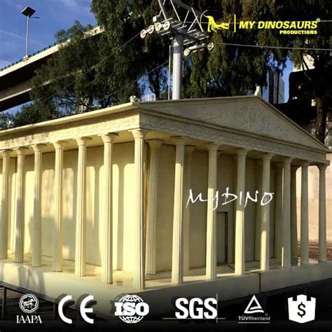 Miniature Parthenon Building Model For Museum Display Mydinosaurs