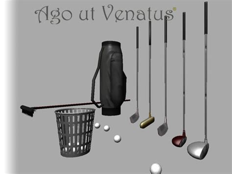 Golf Clubs And Accessories Pack 3d 소품 Unity Asset Store