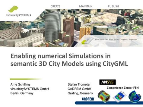 enabling numerical simulations in semantic 3d city models using citygml