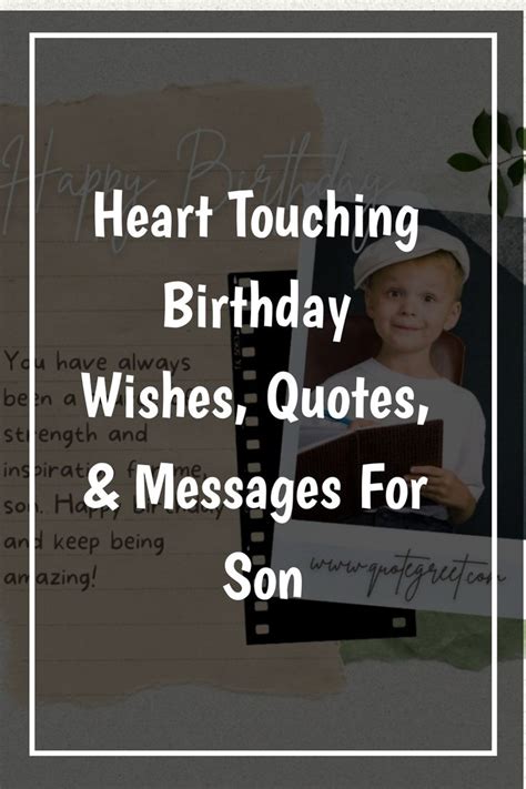 Heart Touching Birthday Wishes And Quotes For Son