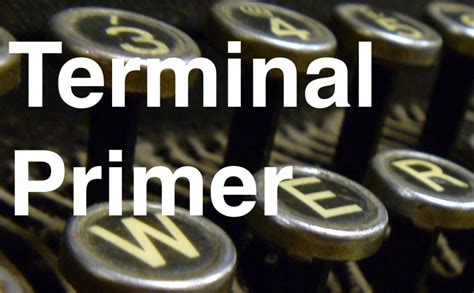 Terminal Primer Part 3 Special Characters Scripting Os X