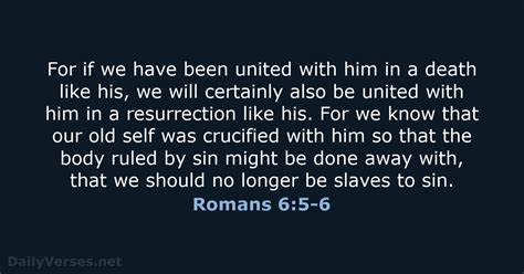 Romans 65 6 Bible Verse