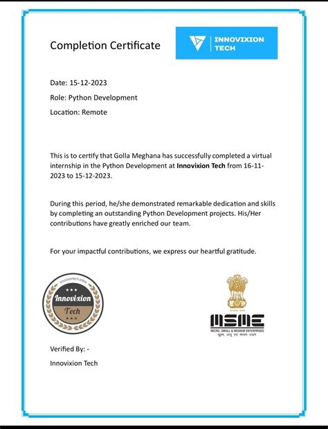 Meghana Golla On Linkedin Pythondevelopment Certification