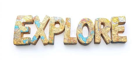 Explore Letters Crafted With Vintage Map Design Embracing Travel And