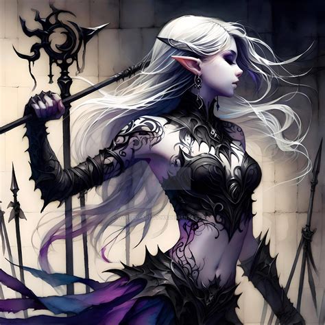 Drow Fighter Dnd Adoptable By Worldofartbooks On Deviantart