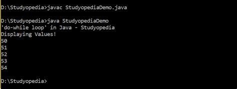 Loops In Java Studyopedia