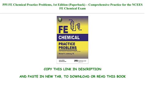 Download Pdf Ppi Fe Chemical Practice Problems 1st Edition Paperback