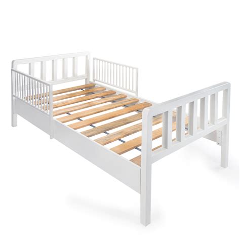 Cama Moderna De Madera Para Niños Y Niñas Con Barandales Removibles 7
