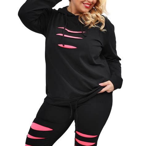 Dres Plus Size Komplet Z Nacięciami 5xl • Cena Opinie • Dresy Kompletne 14670031751 • Allegro