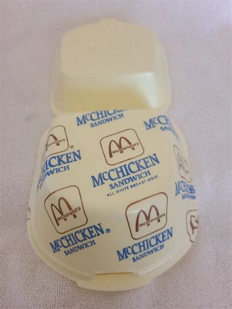 Vintage Mcdonalds Styrofoam Clamshell Packaging Mcchicken Sandwich £23 70 Picclick Uk
