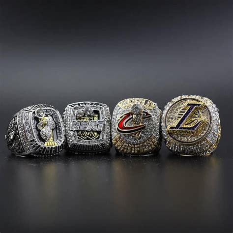 Lebron James 4 Championship Rings Set 2020 Los Angeles Etsy