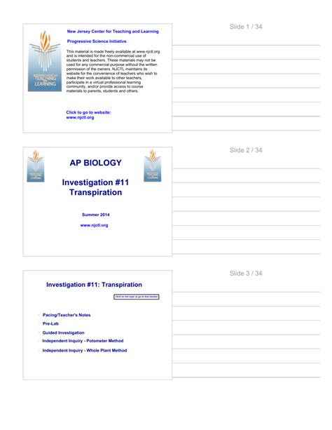Ap Biology Investigation 11 Transpiration