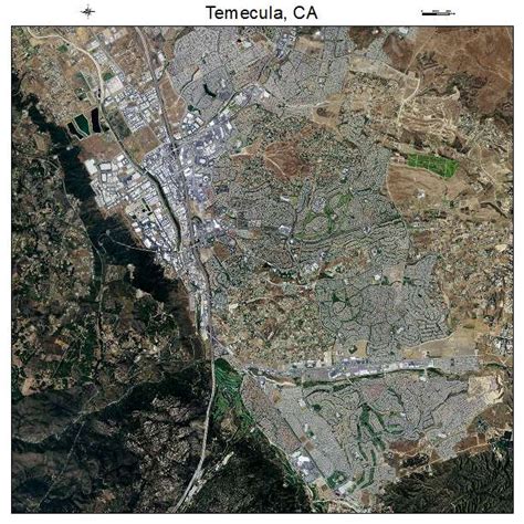 Aerial Photography Map Of Temecula Ca California