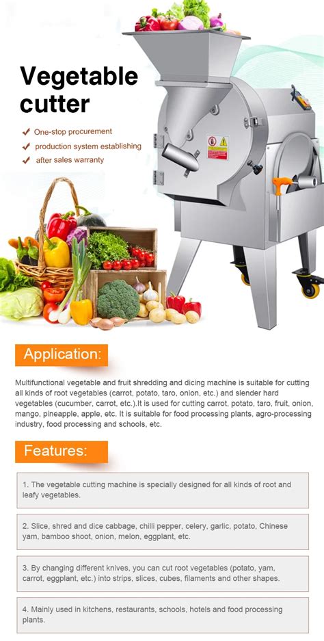 Commercial Automatic Vegetable Cutter Machine Vegetable Carrot Cutter