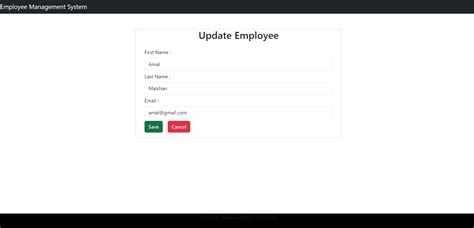 GitHub Idlakshan Employee Management System React Spring Boot Simple CRUD Application