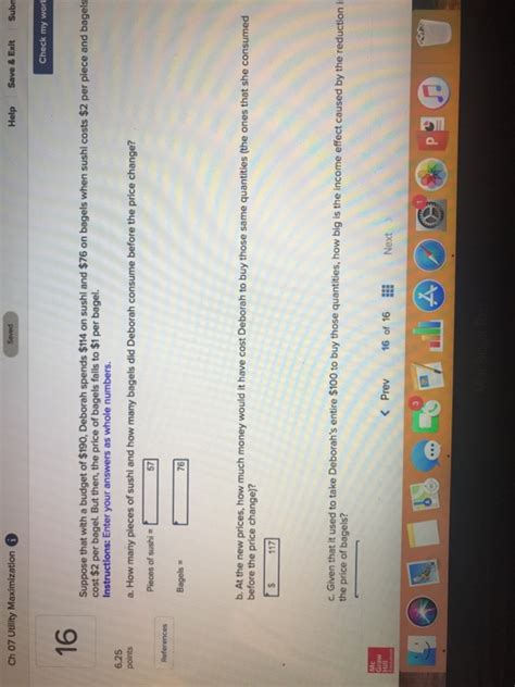solved ch 07 utility maximization help saveand exit subn 16