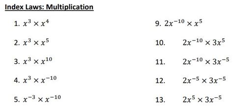 Index Laws Minimally Different Index Laws Minimally Different