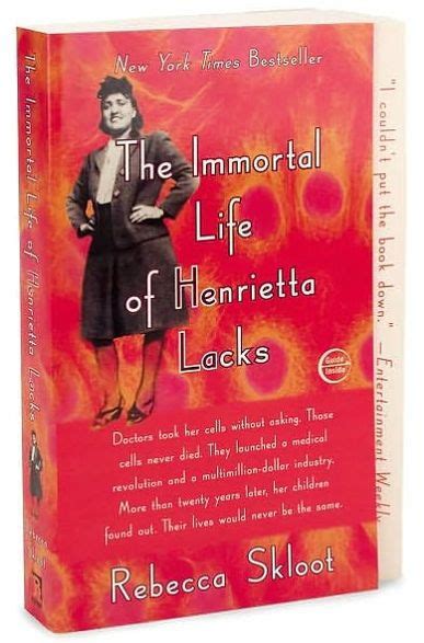 The Immortal Life Of Henrietta Lacks By Rebecca Skloot Paperback