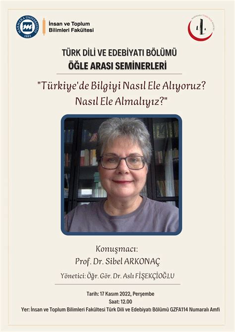 Akademik Ve Kültürel Etkinlikler Türk Dili Ve Edebiyatı İnsan Ve Toplum Bilimleri Fakültesi