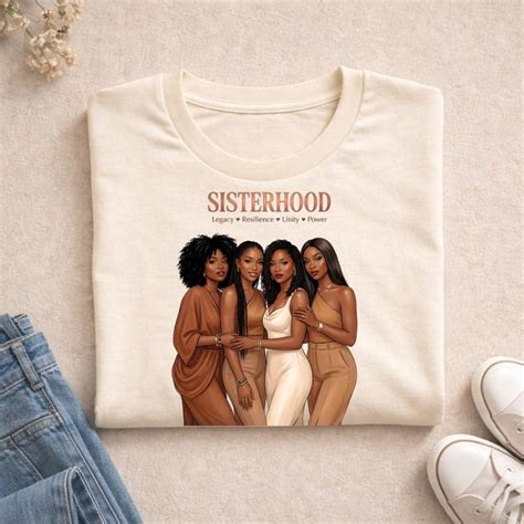 Black Women Art Print Sisterhood Illustration Digital Download Etsy