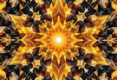 Radiant Starburst Design Bursts With Vibrant Colors And Intricate Patterns Generative Ai Stock
