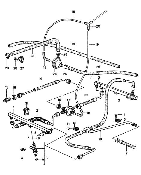 Porsche 964 Fuel Supply Line 96411041300 96411041301 Design 911