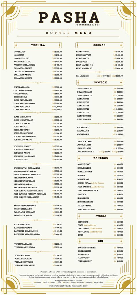 Menu — P A S H A